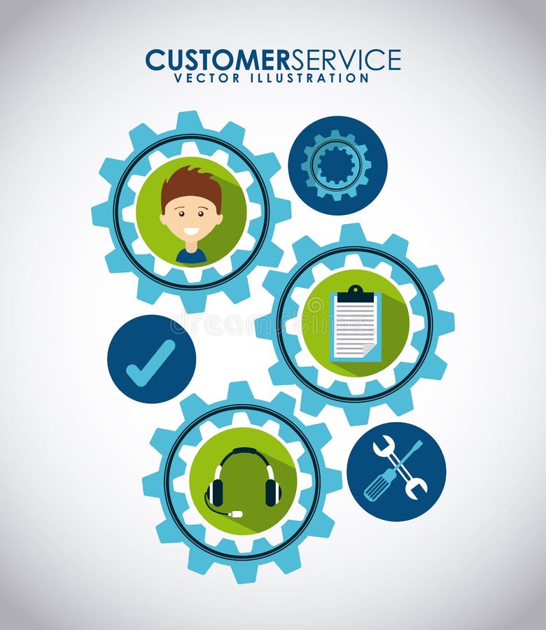 Customer support stock illustration. Illustration of operator - 48315079