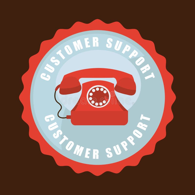 Customer support stock illustration. Illustration of support - 48607573