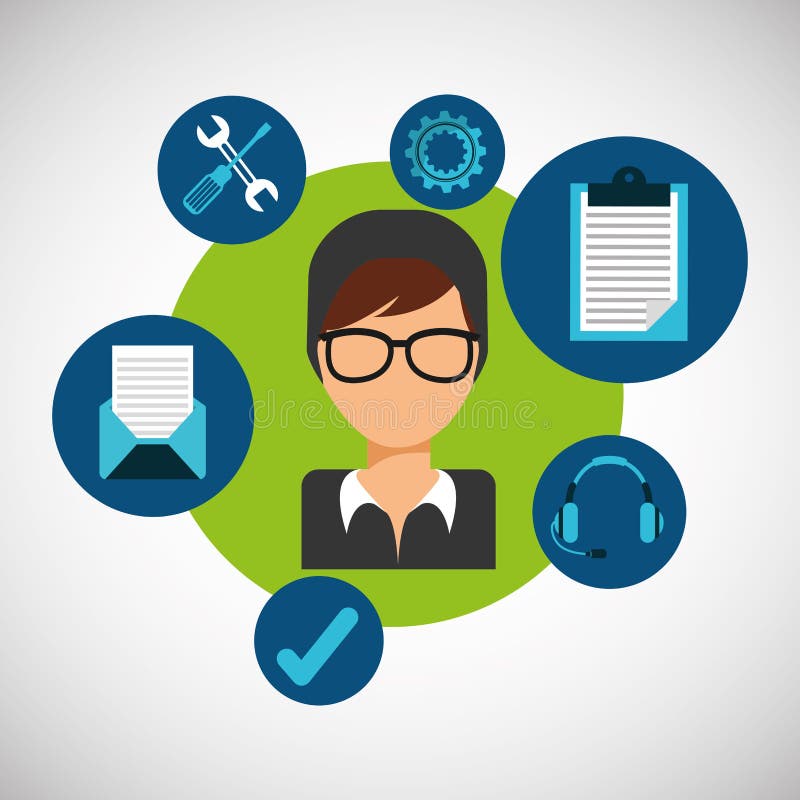 Customer support stock vector. Illustration of service - 59566474