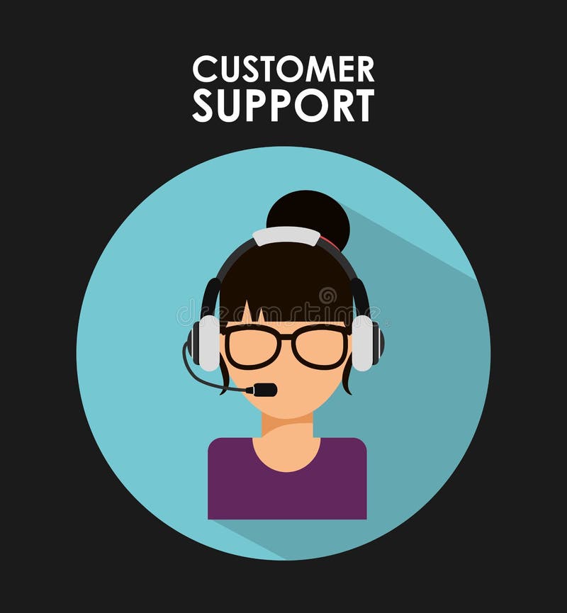 Customer support stock vector. Illustration of telemarketing - 59569991
