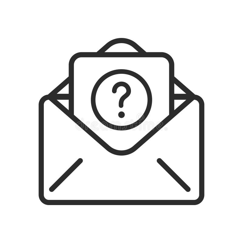 Customer Support Email Icon Stock Vector - Illustration of document ...