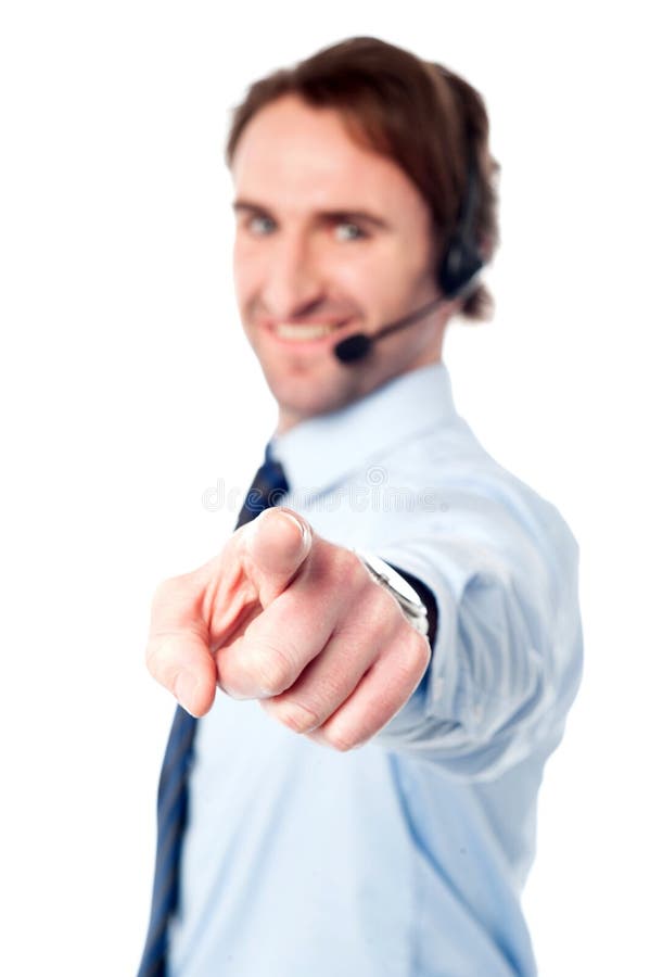 Beautiful Customer Service Operator Woman with Headset Stock Image ...