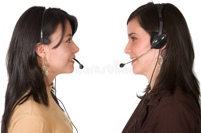Customer Support Face To Face Stock Photo - Image of business, lady ...