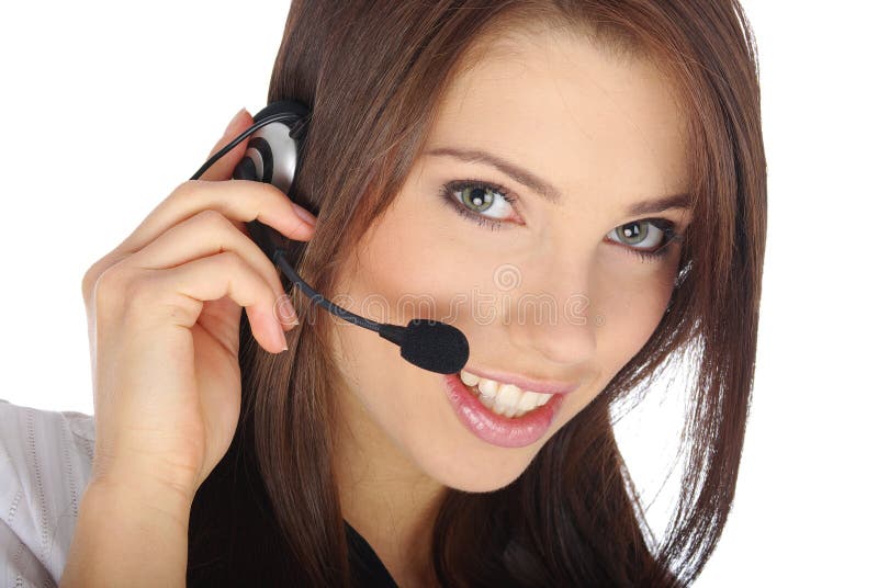 Customer support girl stock photo. Image of hotline, executive - 5604194