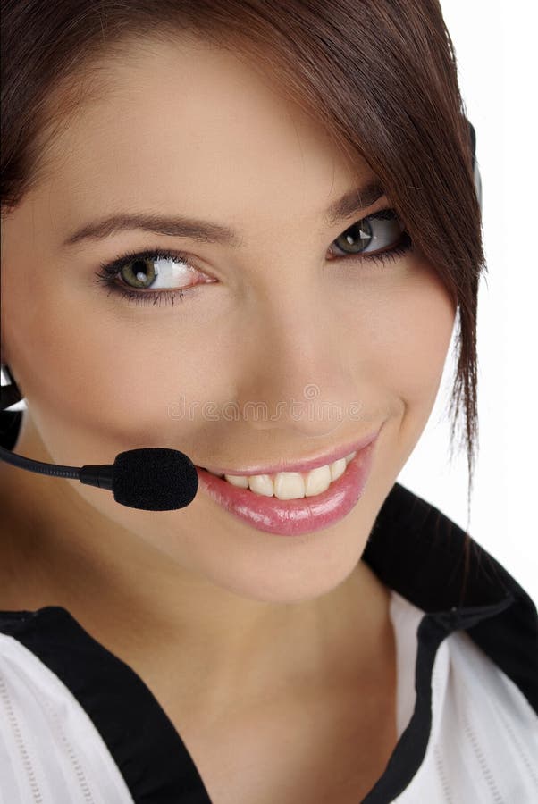 Customer service rep stock image. Image of girl, center - 13772083