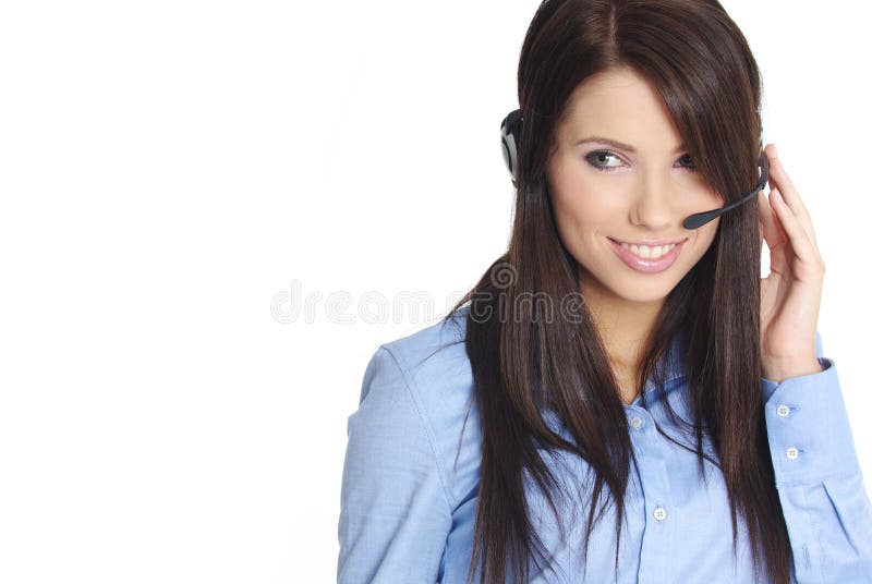 Customer support girl stock photo. Image of helpdesk, confident - 6998482
