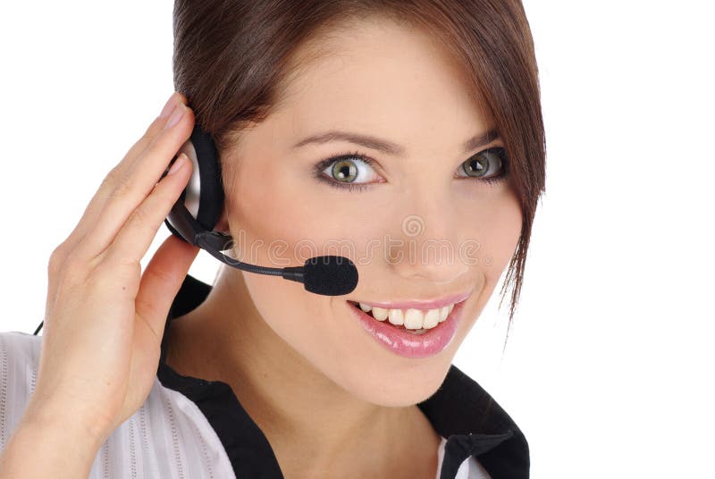 Customer support girl stock photo. Image of helpline, lady - 6998822