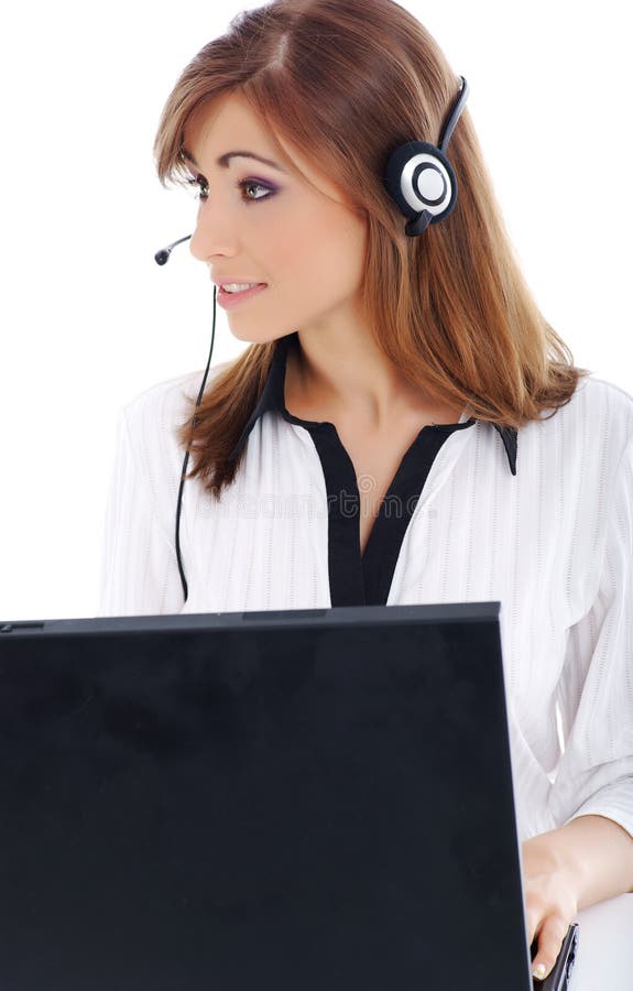 Customer support girl stock photo. Image of sales, representative - 7298720