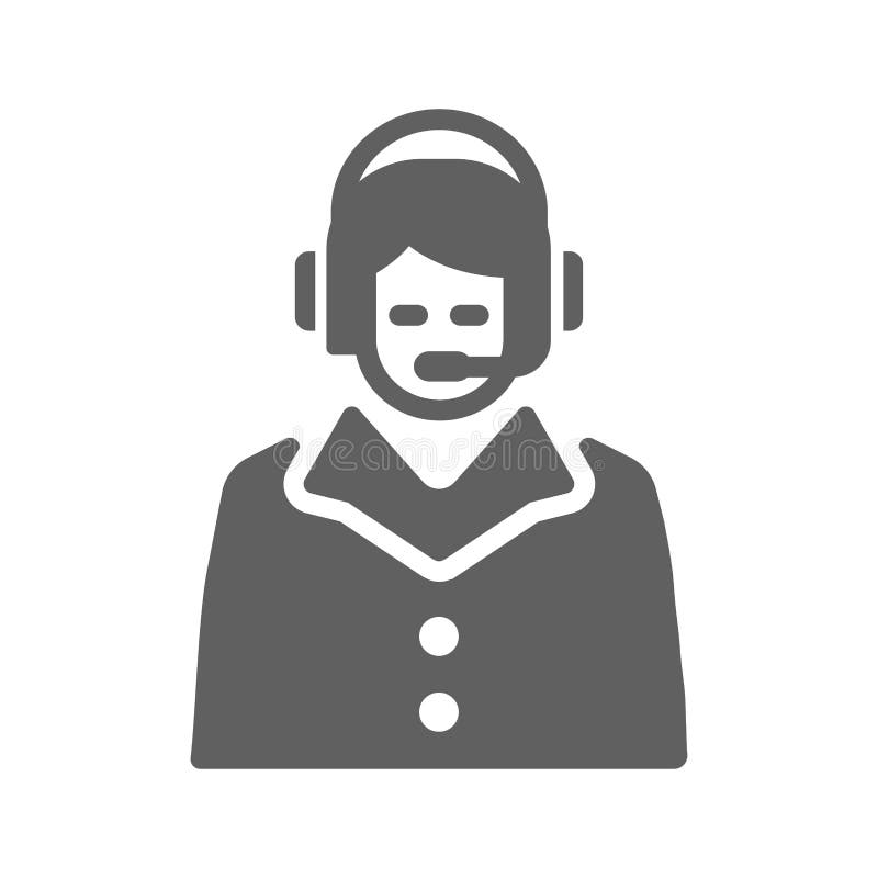 24 7 Helpline Icon. Black Vector Design Stock Illustration ...