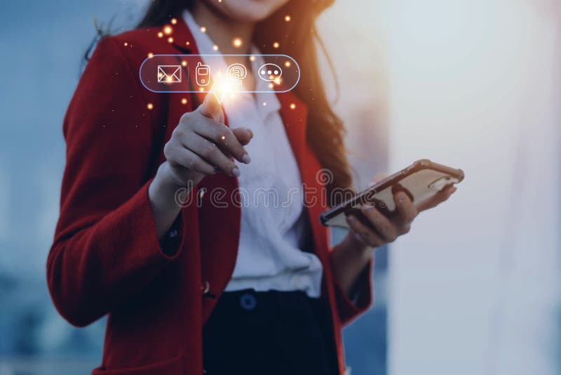 Customer Support Hotline Contact Us People Connection. Businessman ...