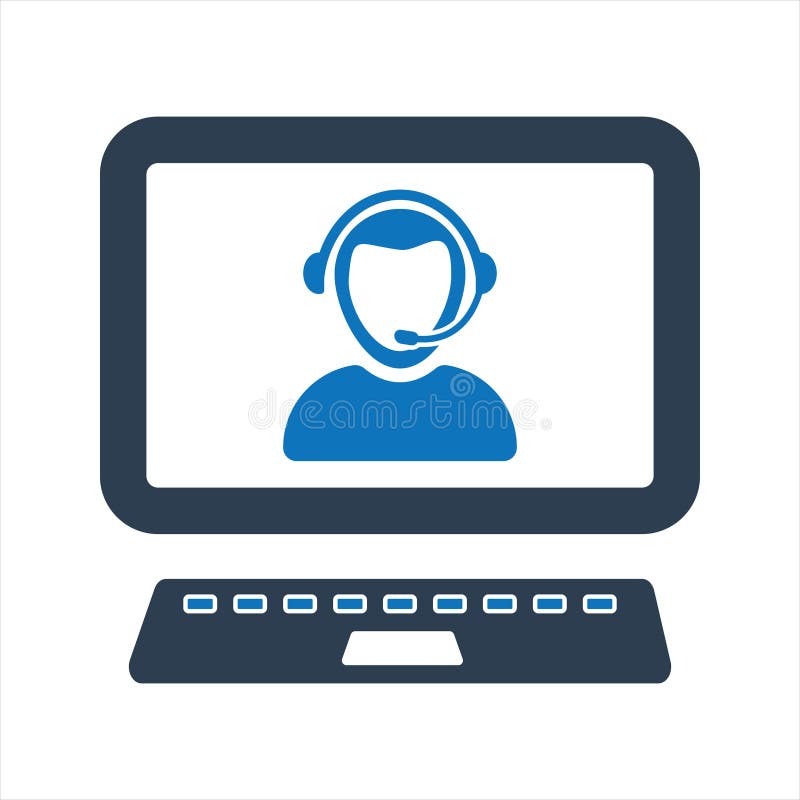 Customer Support Icon. Call Center Icon Stock Vector - Illustration of ...