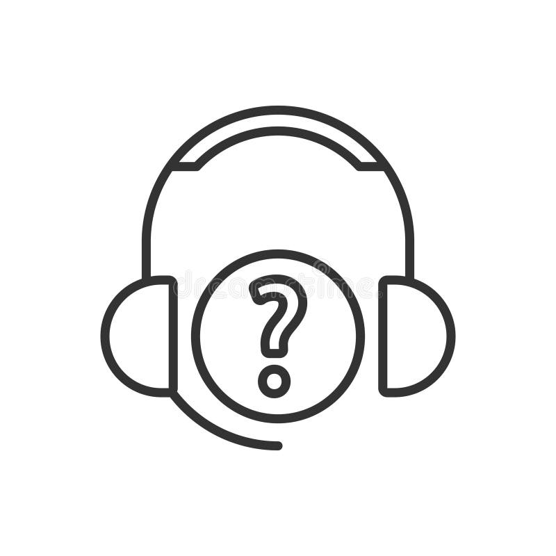 Customer Support Icon - Call Center Icon - Question Icon Stock Vector ...