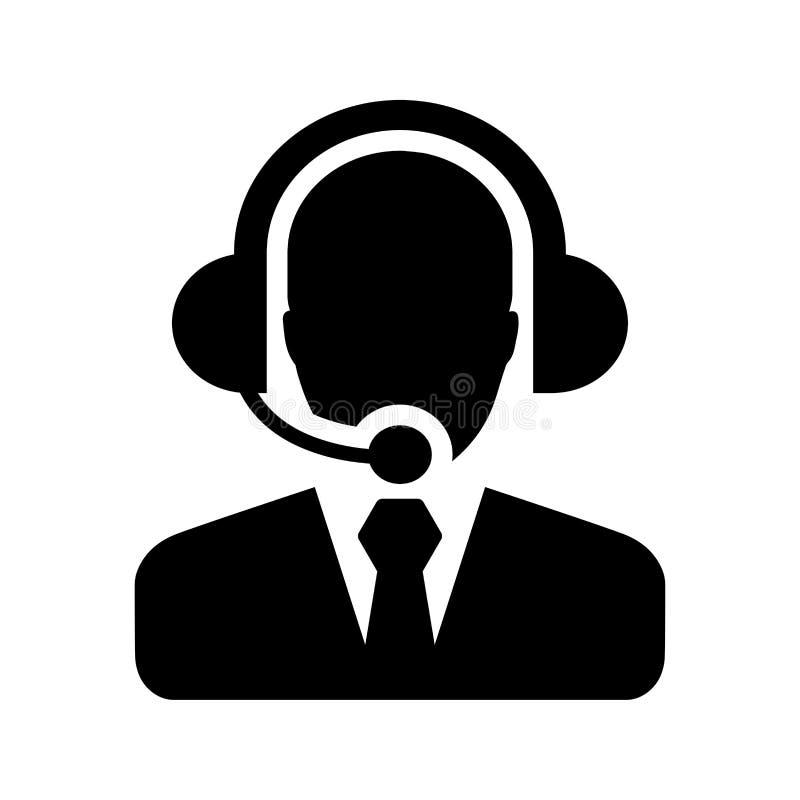Customer Support Icon, Call Center, Help Desk, Hotline / Blue Color ...