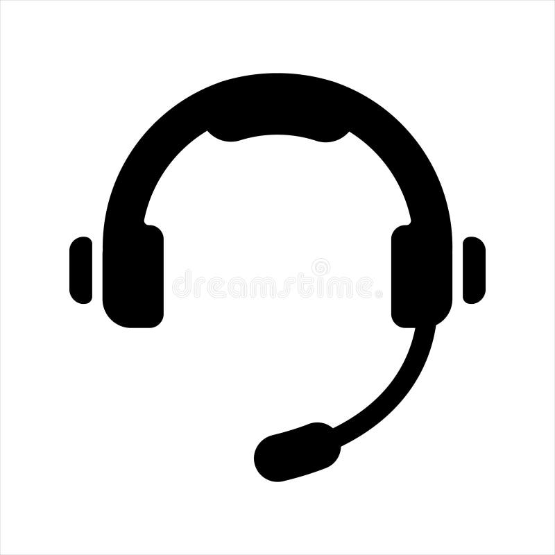Icon Headphone. Suitable for Computer Components Symbol. Blue Eyes ...