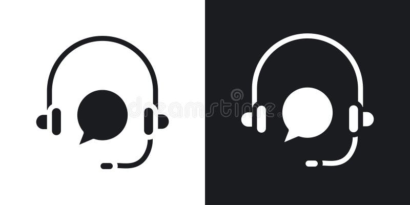 Customer Support Icon Vector Stock Vector - Illustration of bubble ...