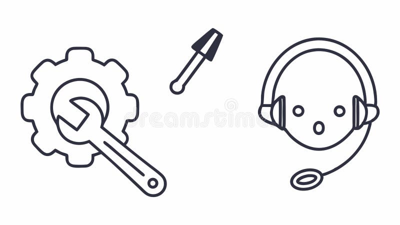 Customer Support Icons, Headset, Tools, Service, Help, Vector Design ...