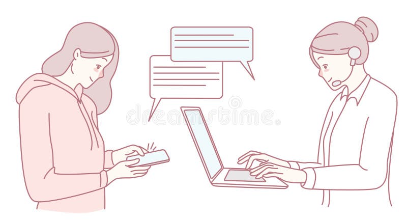 Customer Support Interaction Engaging Text and Chat Communication for ...