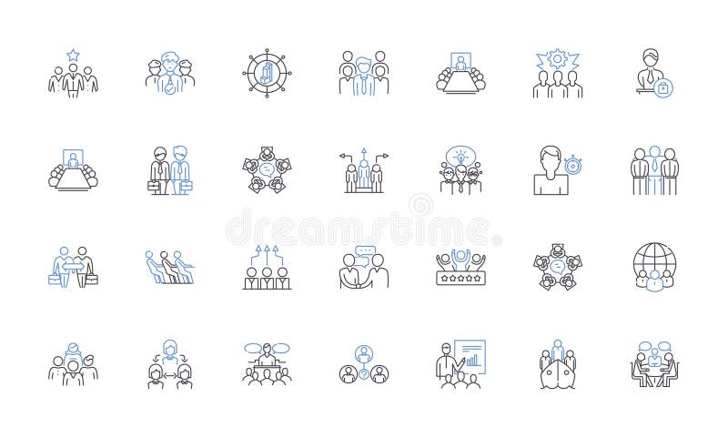 Customer Support Line Icons Collection. Assistance, Response ...