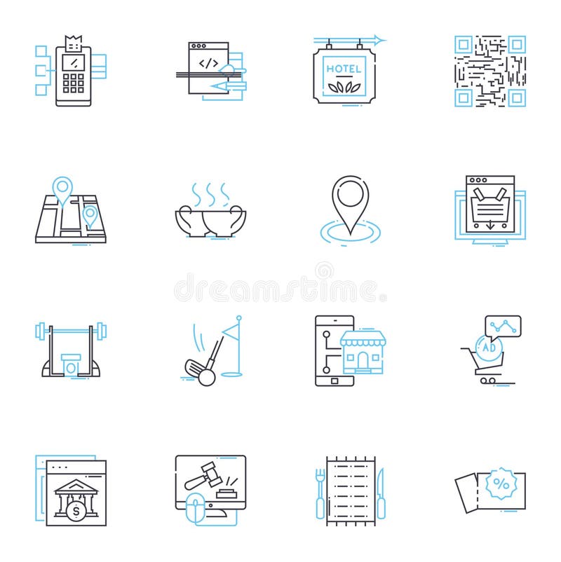 Customer Support Linear Icons Set. Empathy, Resolution, Patience ...