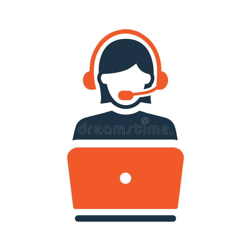 Customer, Support, Network Icon. Simple Flat Design Concept Stock ...