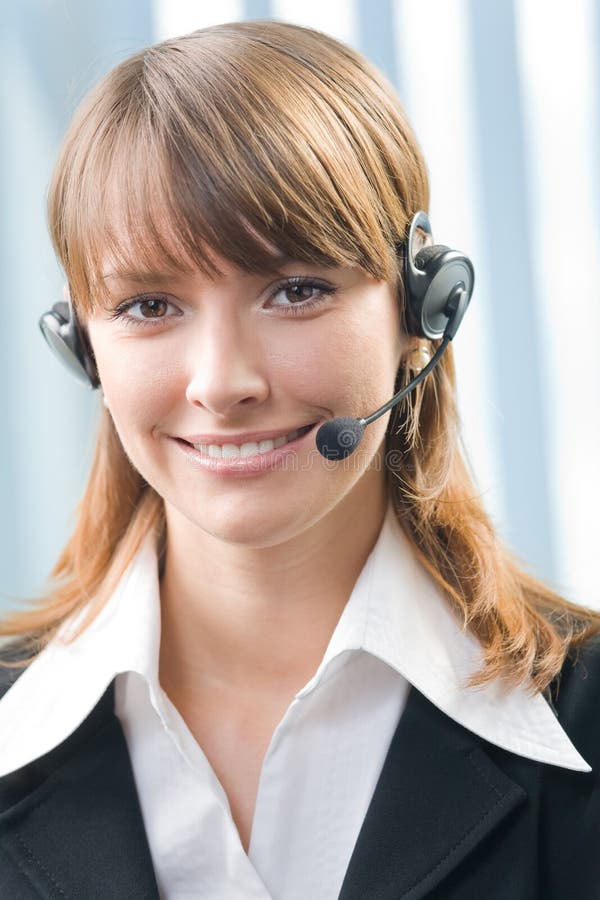 Customer support operator stock image. Image of client - 6024563