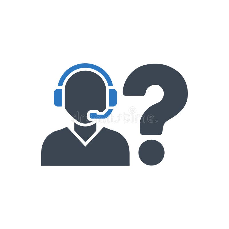 Customer Support Query Icon Stock Vector - Illustration of customer ...