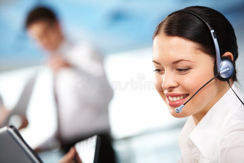 Customer Support Representative Stock Image - Image of business, adult ...