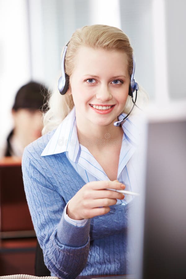 Customer Support Representative Stock Photo - Image of helpful ...