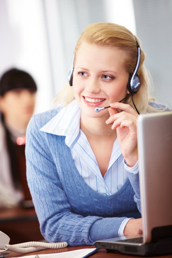Customer Support Representative Stock Photo - Image of employee ...