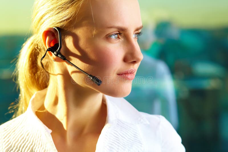 Customer Support Representative Stock Photo - Image of human ...