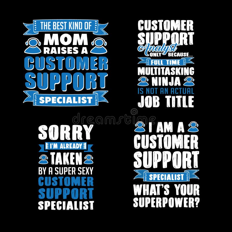 Customer Support Saying Quotes, Big Bundle Set of Customer Support ...