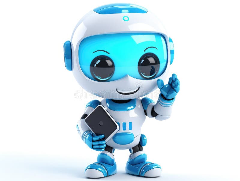 Customer Support Service 3d Chatbot. Neural Network, AI Servers and ...