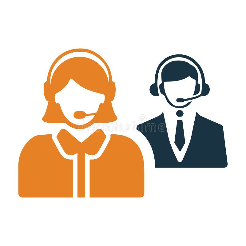 Customer, Support, Service Icon. Simple Flat Design Concept Stock ...