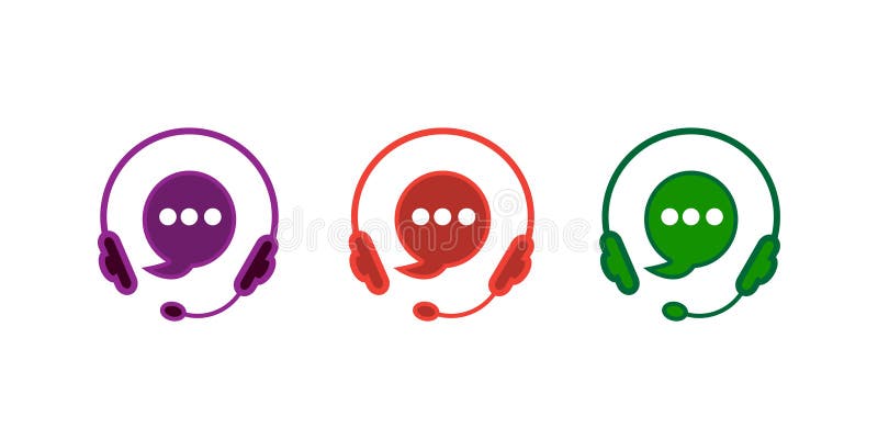 Customer Support Service Icons Set Stock Vector - Illustration of ...