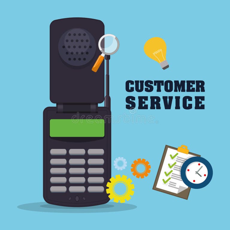 Customer Support Service Icons Stock Vector - Illustration of concept ...