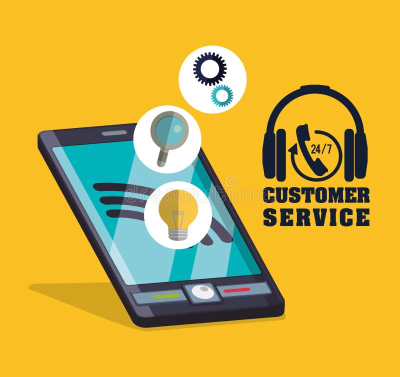 Customer Support Service Icons Stock Vector - Illustration of ...
