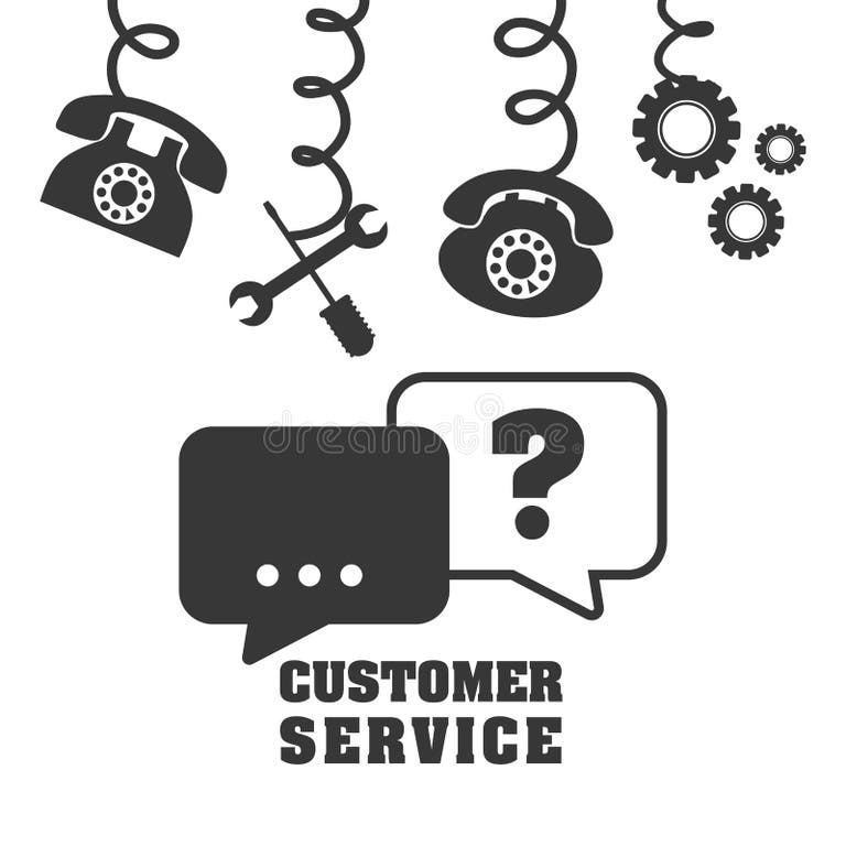 Customer Support Service Icons Stock Vector - Illustration of service ...