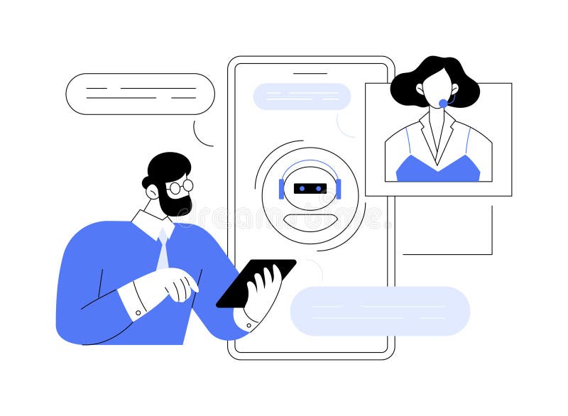 Customer Support Solutions Isolated Cartoon Vector Illustrations. Stock ...