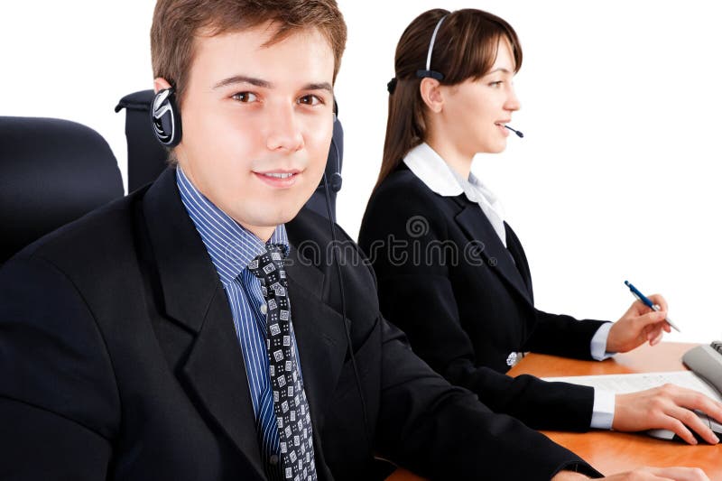 Customer support team stock photo. Image of face, microphone - 10401518