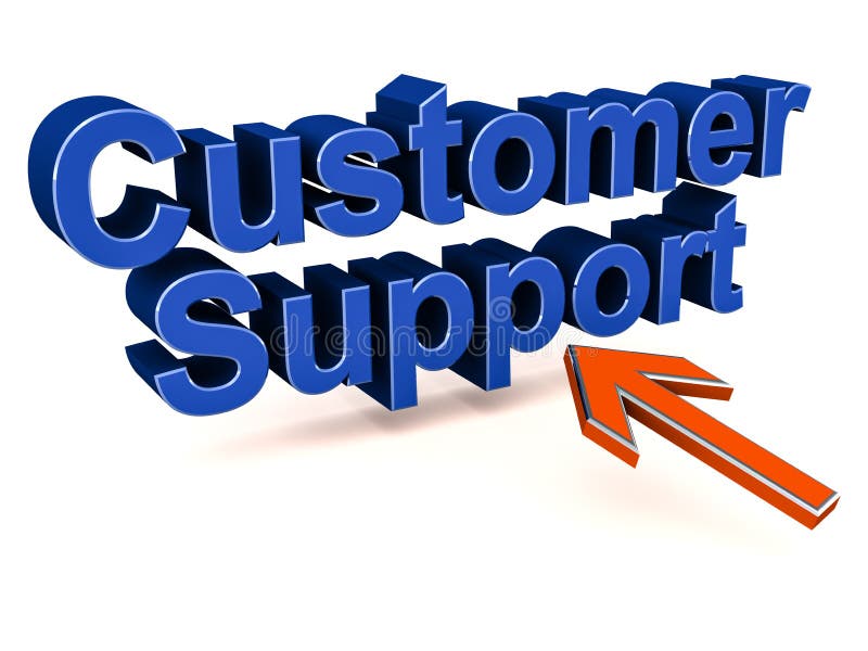 Customer support text stock illustration. Illustration of contact ...