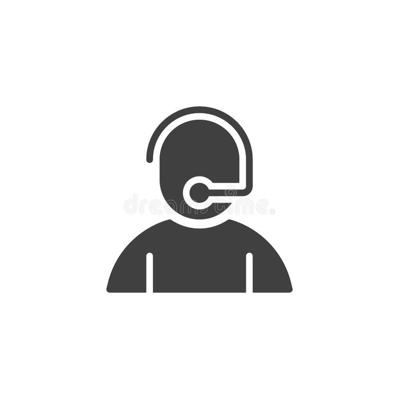 Customer Support Vector Icon Stock Vector - Illustration of symbol ...