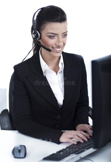 9,931 Office Lady Headset Stock Photos - Free & Royalty-Free Stock ...