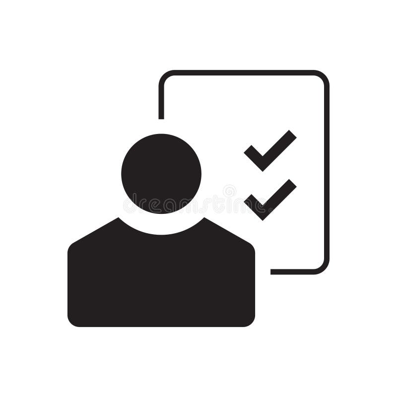 Customer Survey Vector Icon Logo Design Stock Vector - Illustration of ...