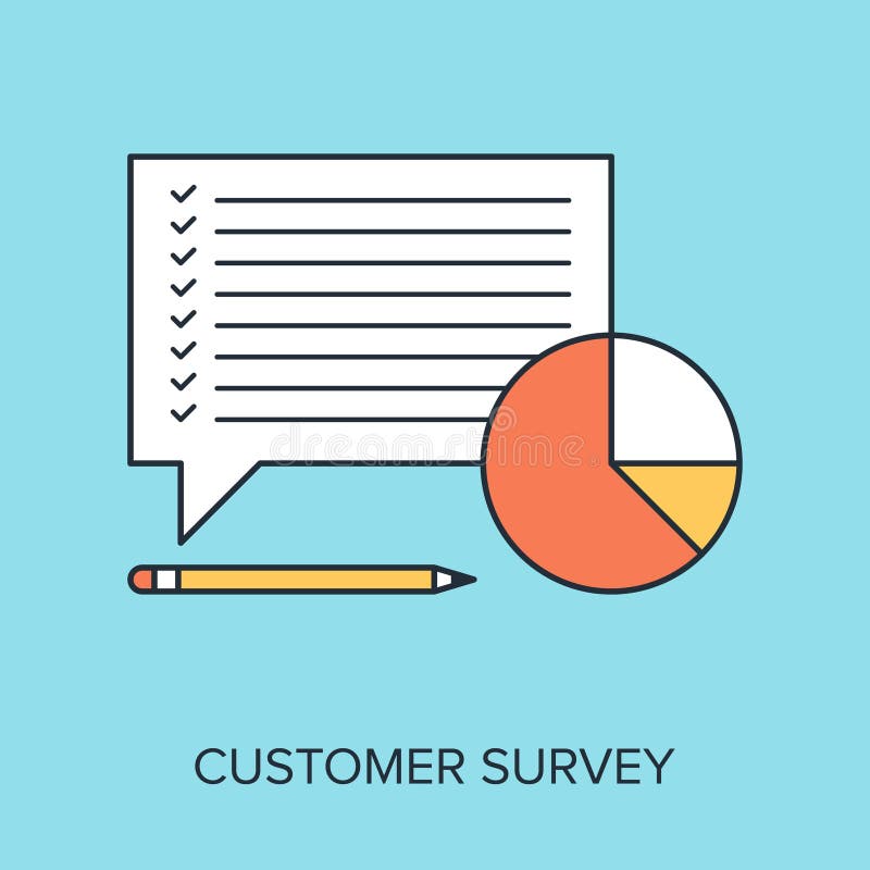 Customer Survey Vector Illustration Concept Stock Vector - Illustration ...
