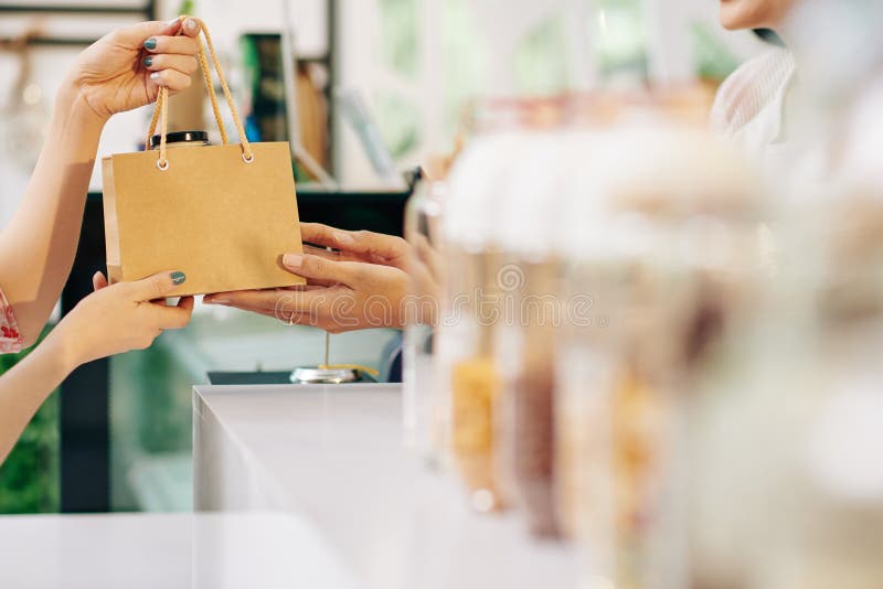 Customer taking order stock photo. Image of adult, store - 184022276