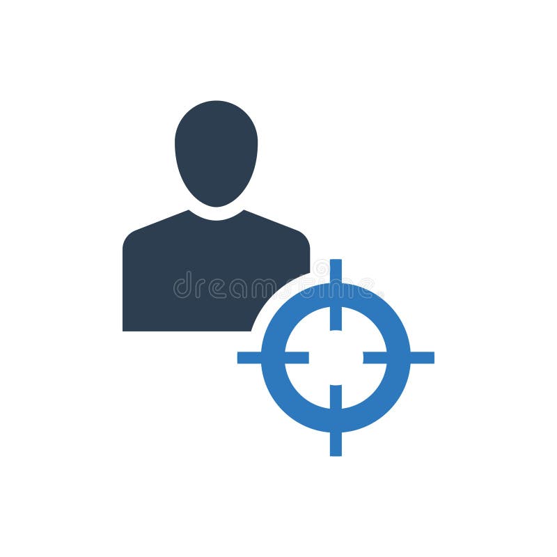 Customer Target Icon - Man Target Icon Stock Illustration ...