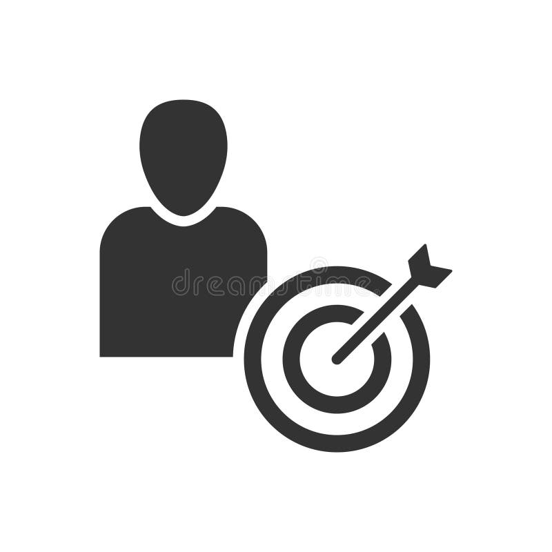 Customer target icon stock vector. Illustration of audience - 374362203
