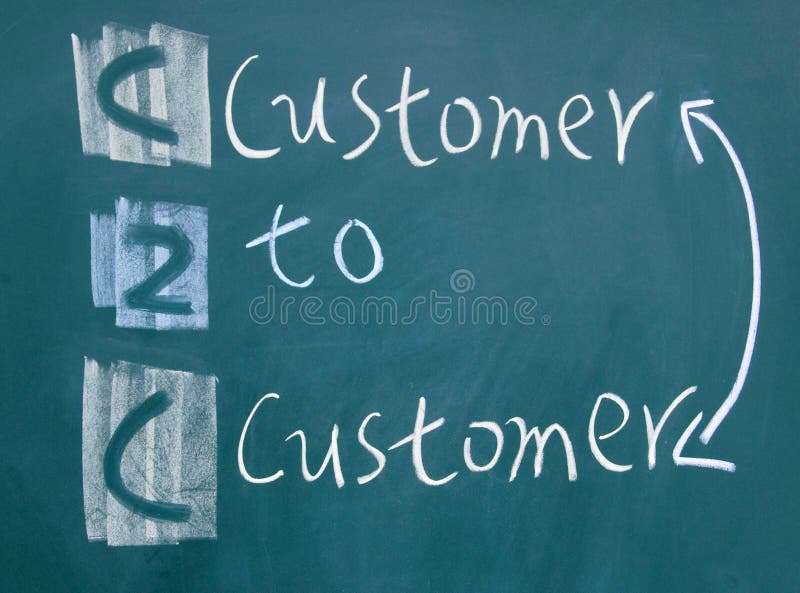 Customer to customer sign stock photo. Image of graph - 25148174