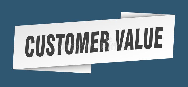 Customer Value Banner Template. Customer Value Ribbon Label Stock ...