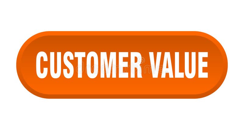 Customer Value Ribbon. Customer Value Isolated Paper Sign. Banner Stock ...